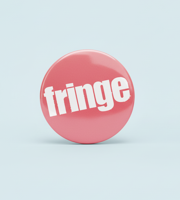 Edinburgh Fringe Pink Pin Badge – Edinburgh Festival Fringe shop
